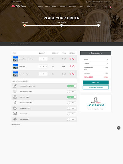 CITY TOURS - City tours and travel site template by Ansonika